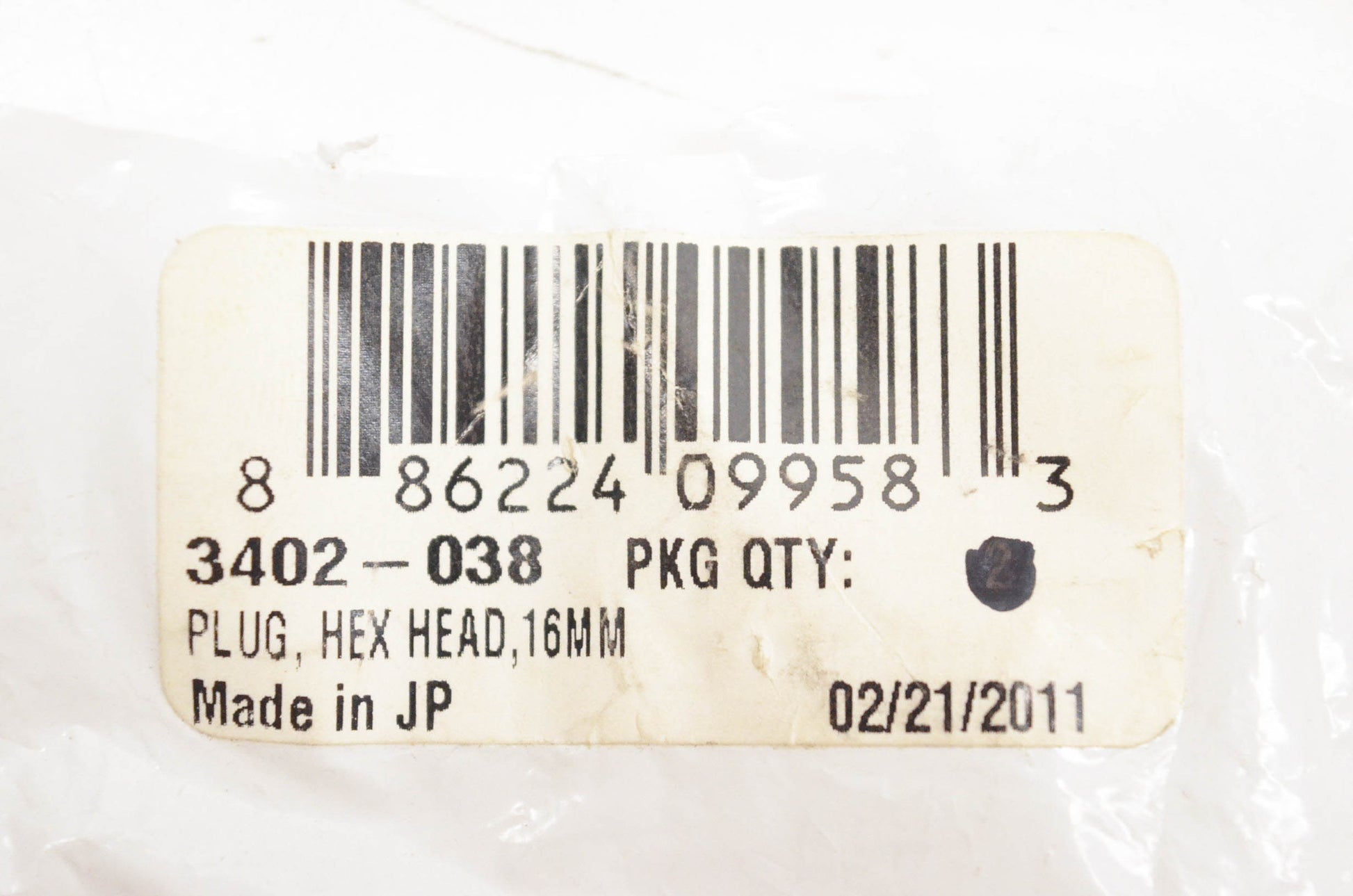 New OEM Arctic Cat 3402-038 Hex Head 16mm Plug NOS – In Stock ...