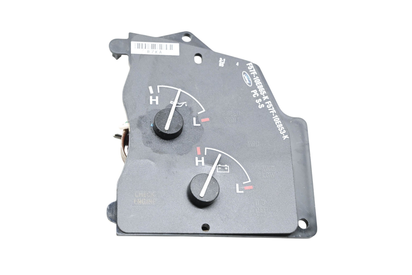 OEM Ford F57F-10E865-K, F57F-10E853-K Dashboard Oil & Voltmeter Gauge ...