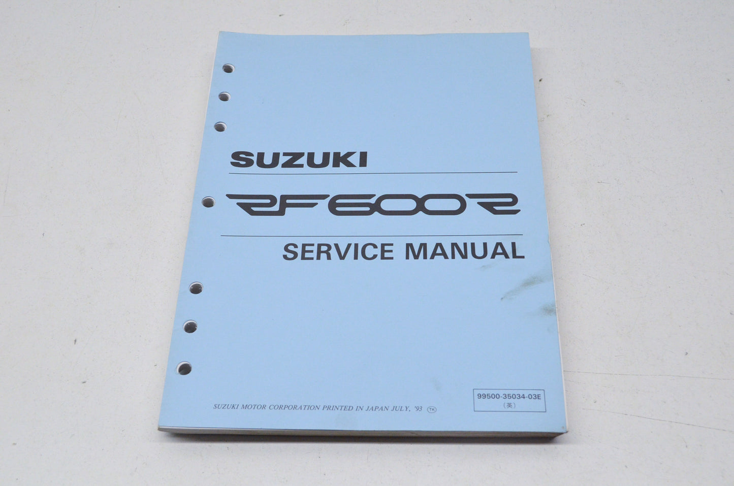 OEM Suzuki 99500-35034-03E RF600R Service Manual – In Stock Motorsports ...